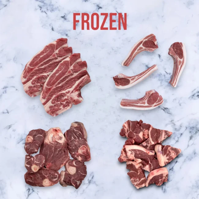 1 Frozen Grass Fed Free Range Lamb Pack Hamper, 5kg (Chops & Stew ...